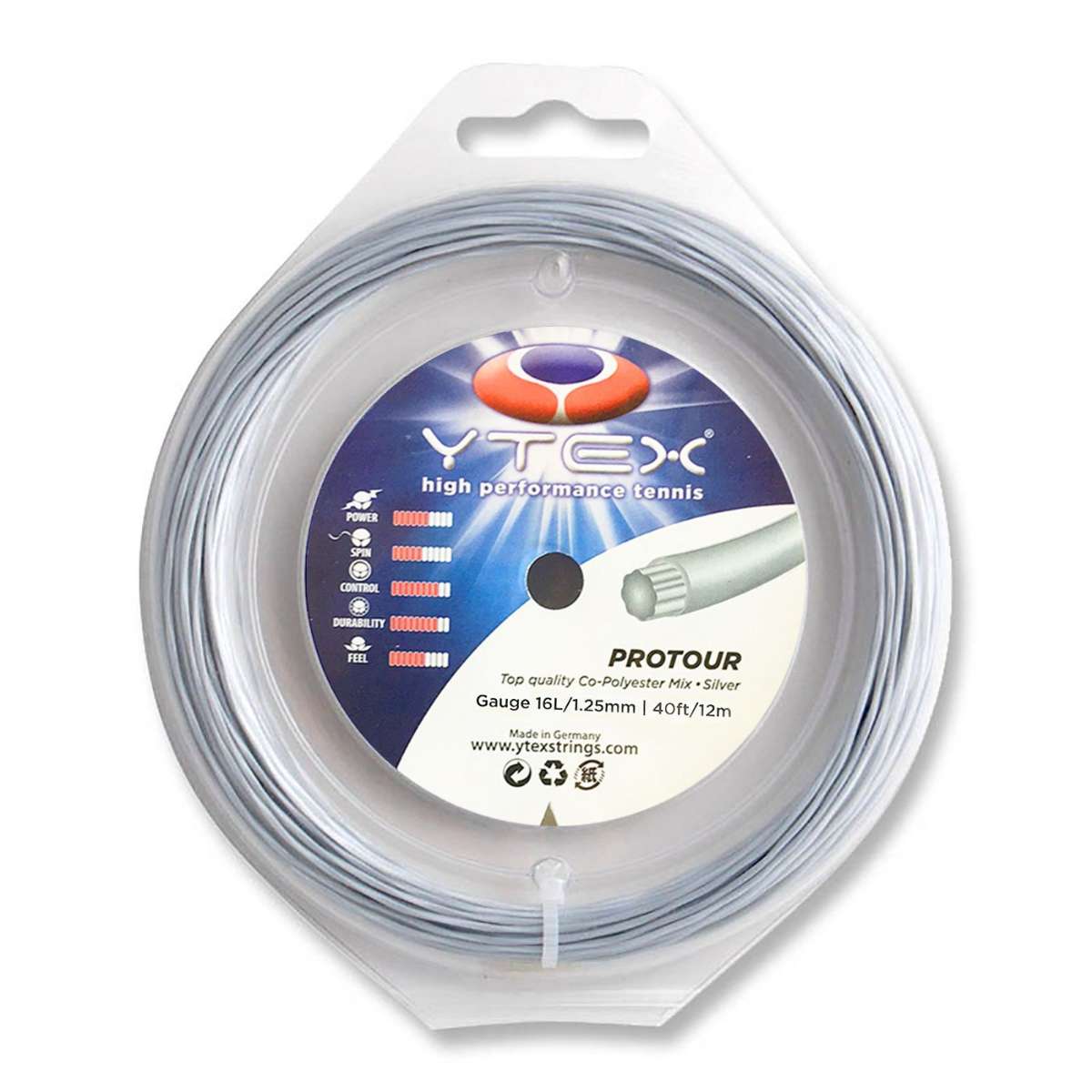 Protour Silver - Co-Poly | YTEX Tennis Strings – ytexstrings